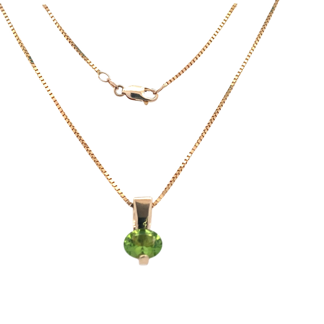 Estate Peridot Pendant/Enhancer in 14K Yellow Gold | 2.00CT – Beeghly & Co.